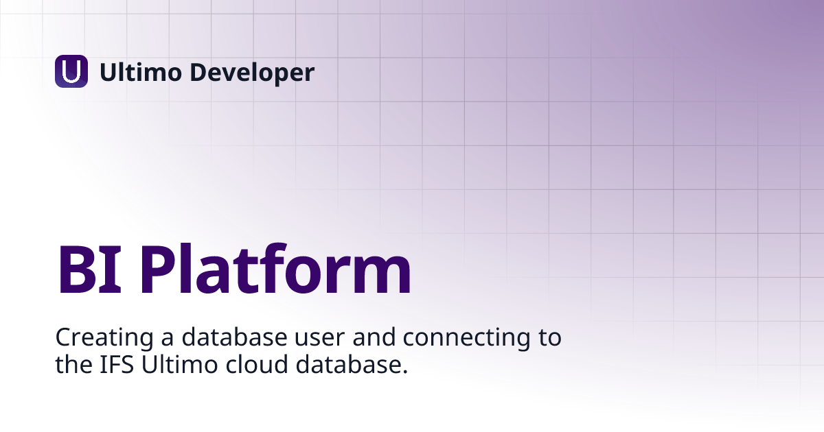 BI Platform | Ultimo Developer